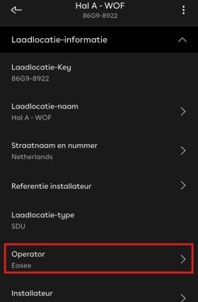 Instructies Easee - Laadnet